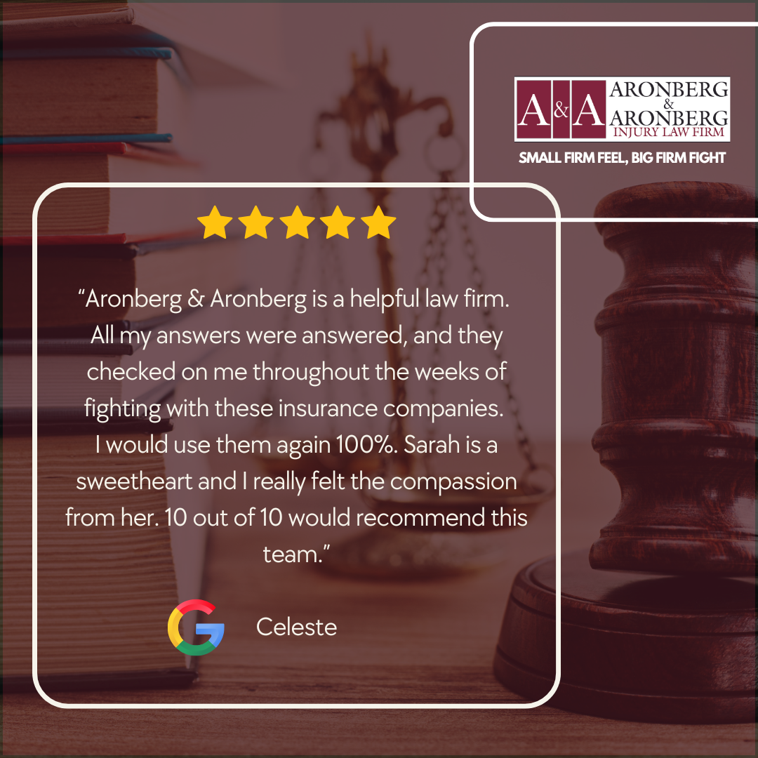 Celeste, thank you for your kind words! | (561) 266 - 9191 | Aronberg Law